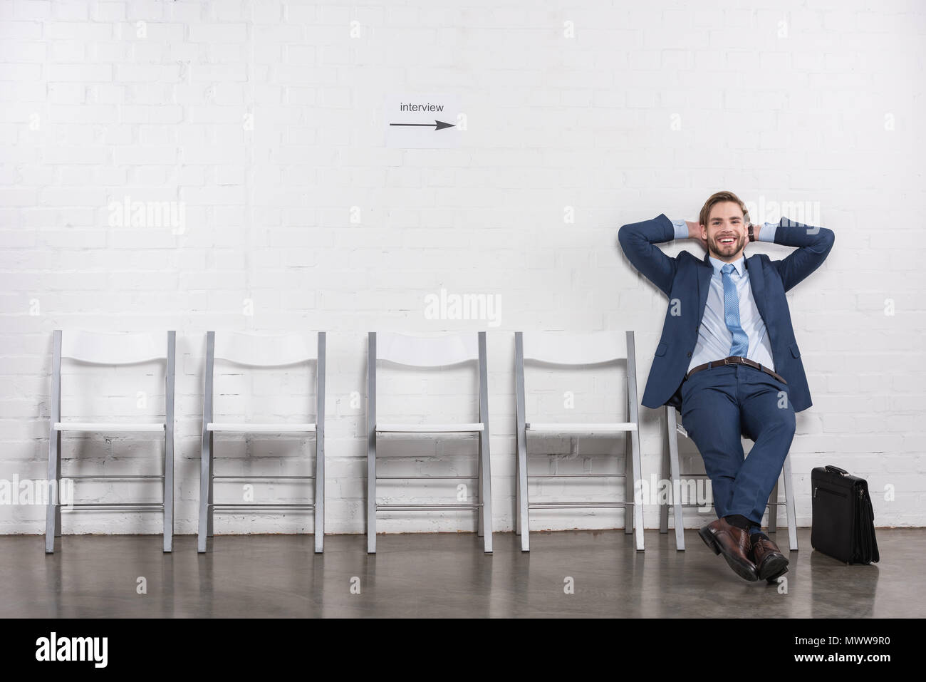 Relaxed interview hi-res stock photography and images - Alamy