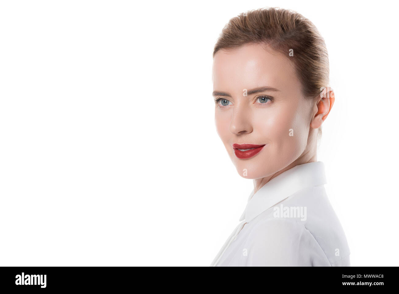 Beautiful woman perfect makeup Cut Out Stock Images & Pictures - Alamy