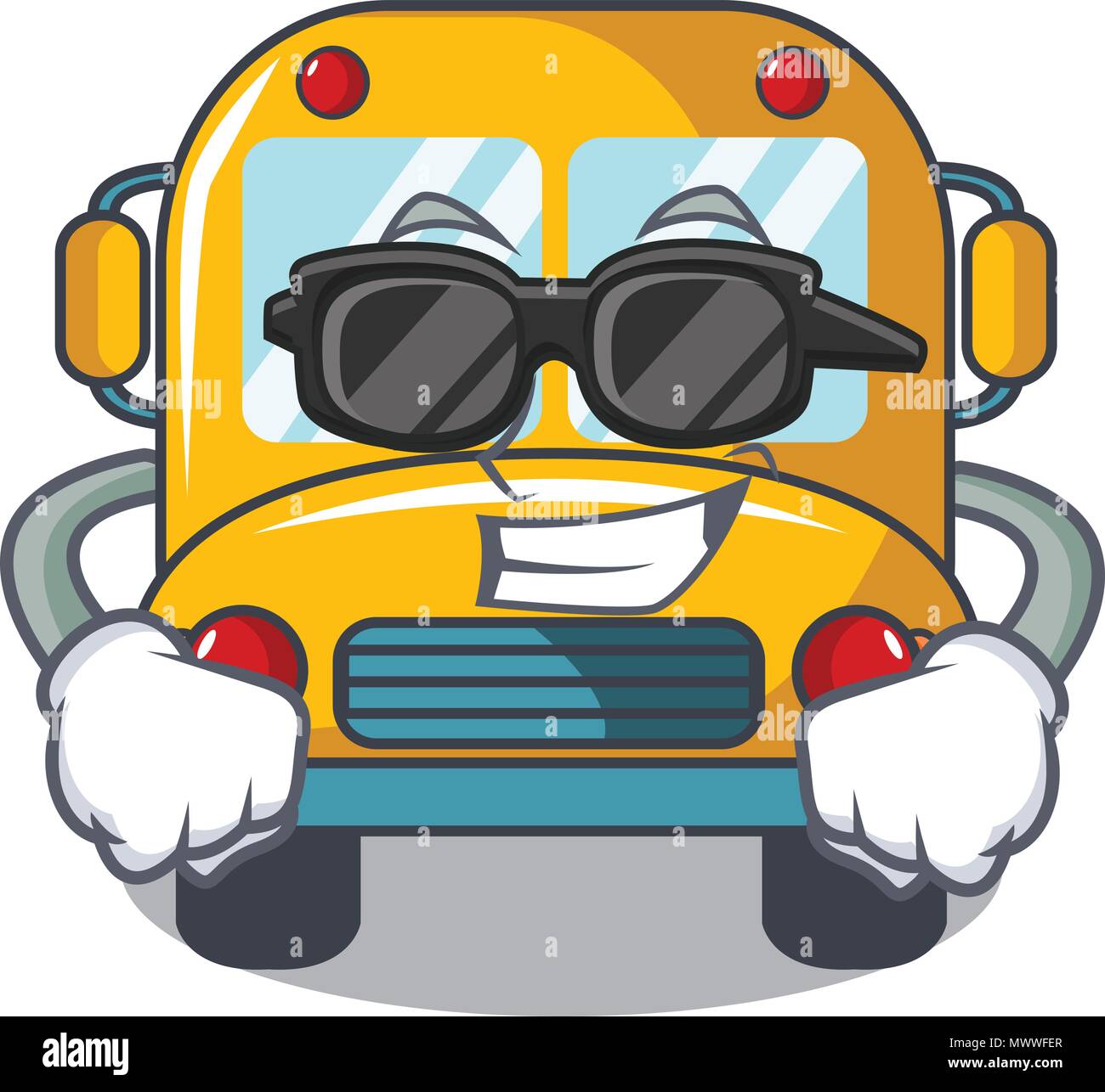 Bus driver with glasses Stock Vector Images - Alamy