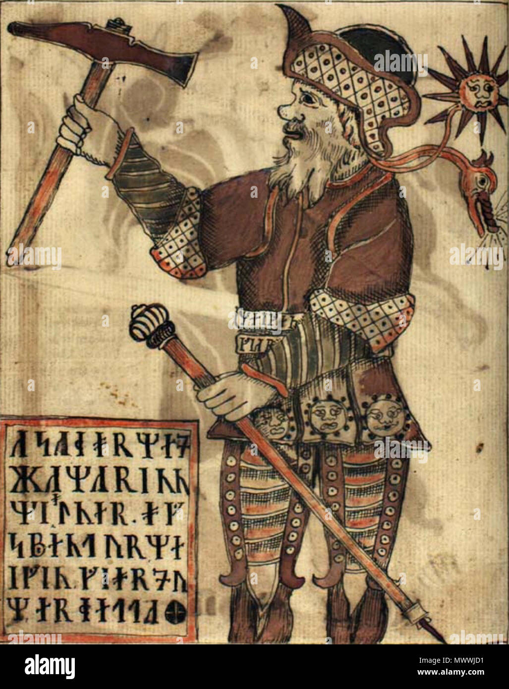 . English: A Norse mythology image from the 18th century Icelandic ...