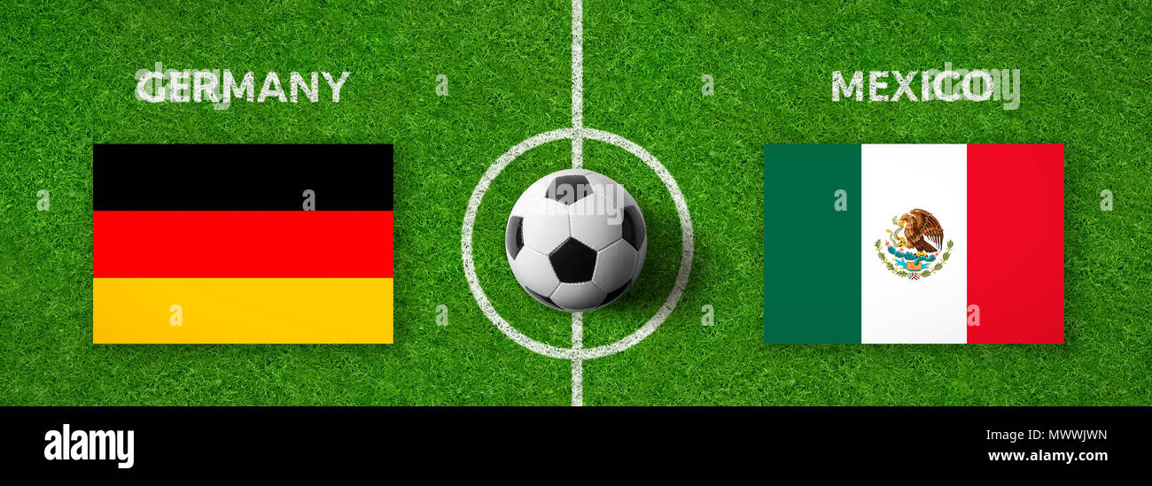 Football match Germany vs. Mexico Stock Photo - Alamy