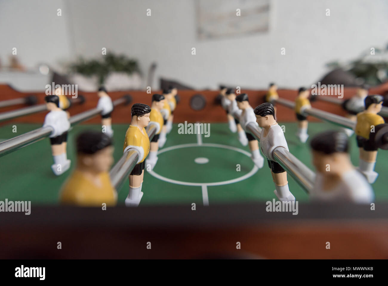 table football in modern living room Stock Photo - Alamy