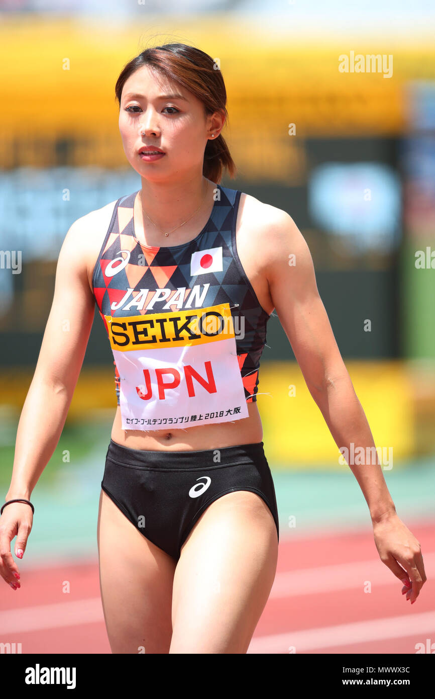 Osaka Women's 4 00m Relay at Yanmar Stadium Nagai, Osaka, Japan. 20th ...