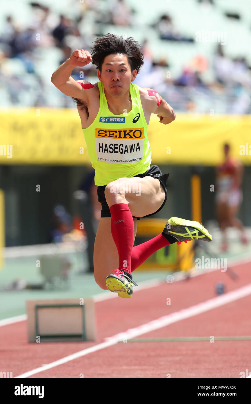 Osaka Men's Triple Jump Final at Yanmar Stadium Nagai, Osaka, Japan ...