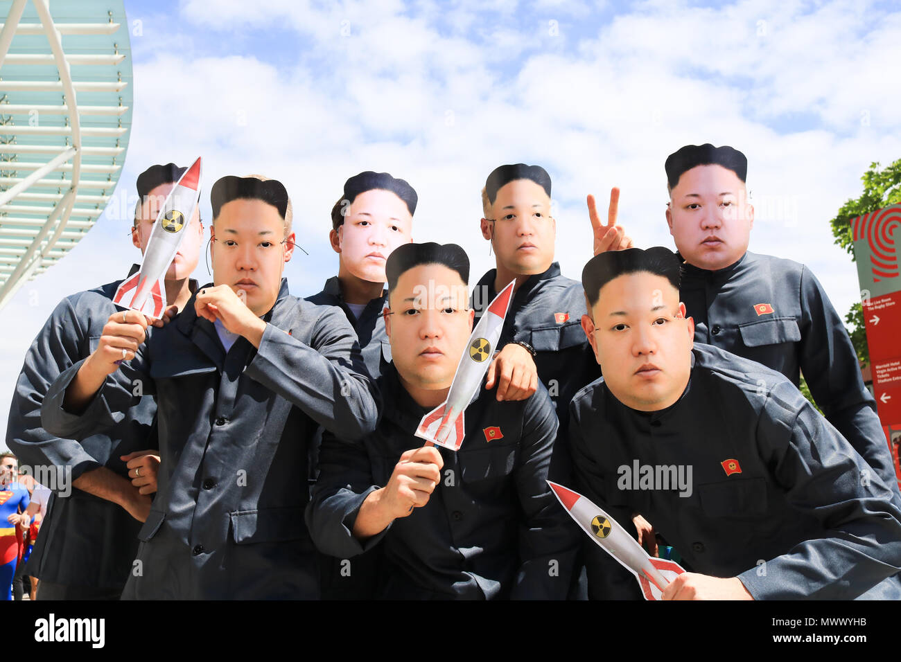 Kim jong un masks hi-res stock photography and images - Alamy