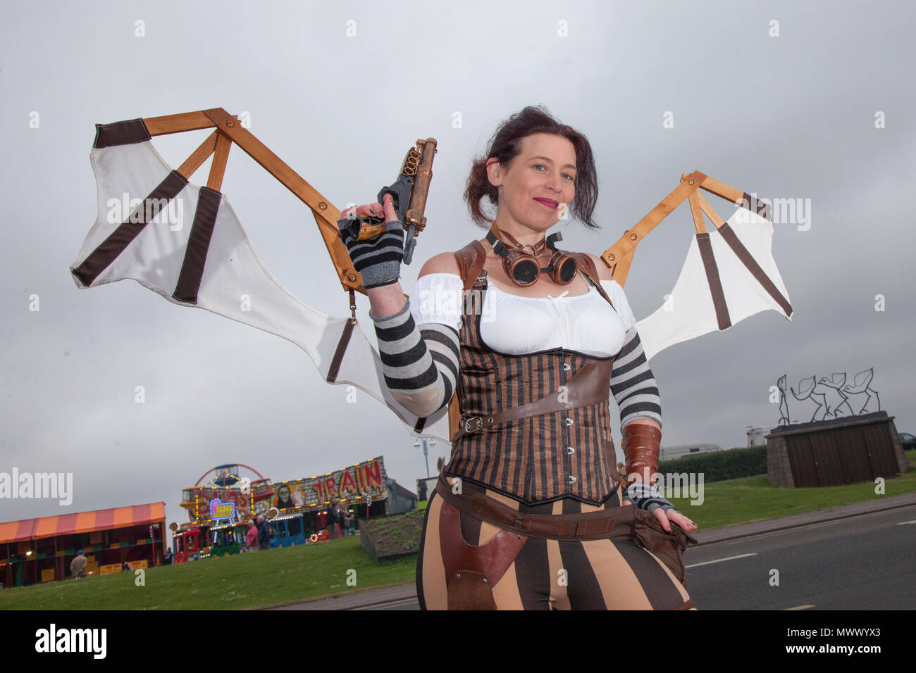 Lancashire, UK. 2nd June 2018. Emma Partridge enjoying a Splendid Day ...