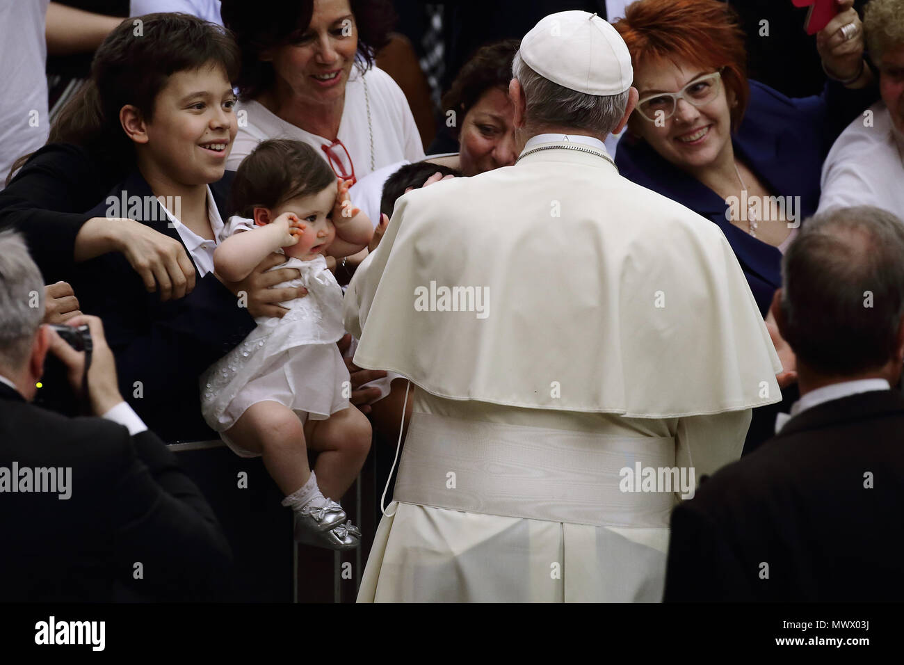 Vatican, Italy. 2nd June 2018. (Holy See) POPE FRANCIS audience to ...