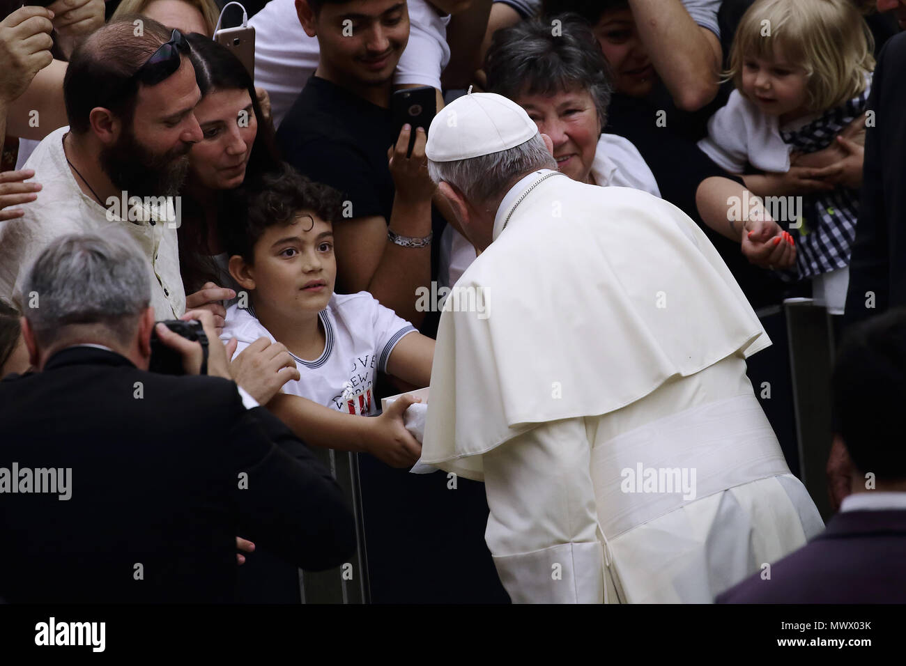 Vatican, Italy. 2nd June 2018. (Holy See) POPE FRANCIS audience to ...