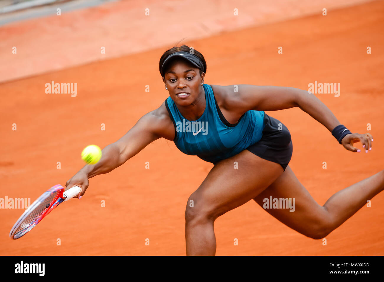 Paris, France. 2nd June, 2018. Sloane Stephens from USA during Day 7 at ...