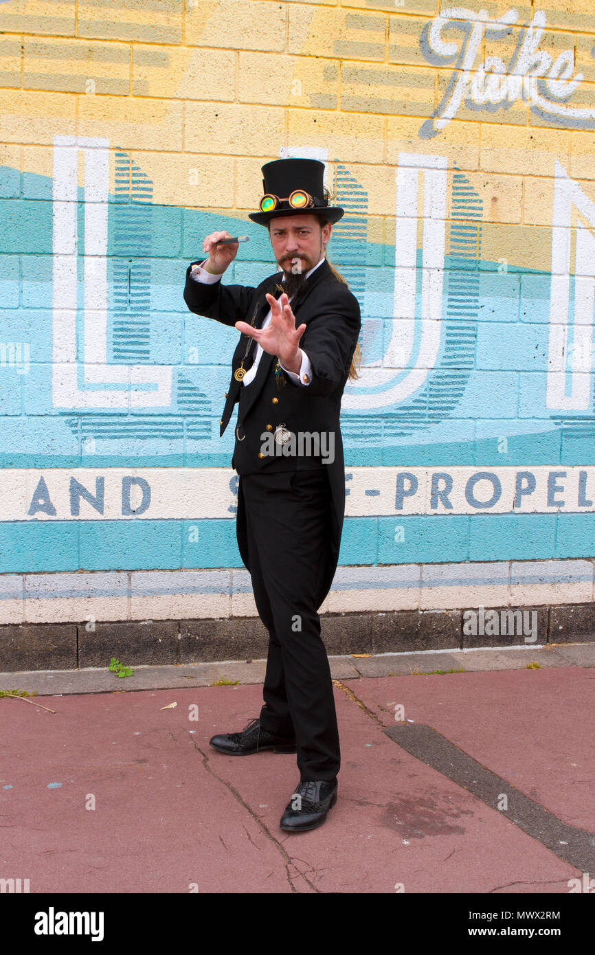Steampunk Festival, Morecambe, Lancashire. 2nd June 2018. Matteo ...