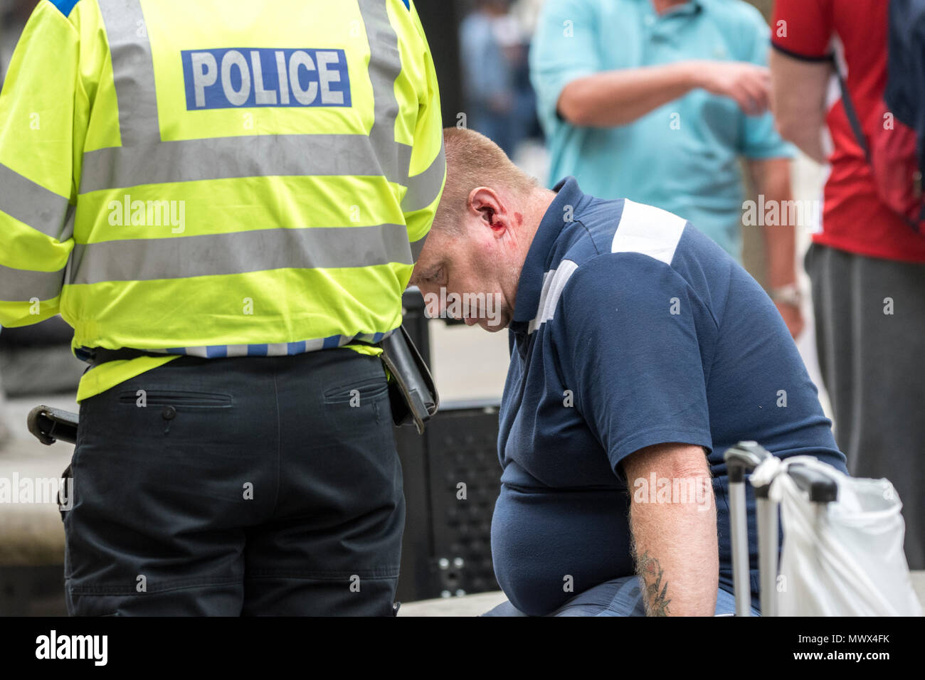 Injured medics football hi-res stock photography and images - Alamy