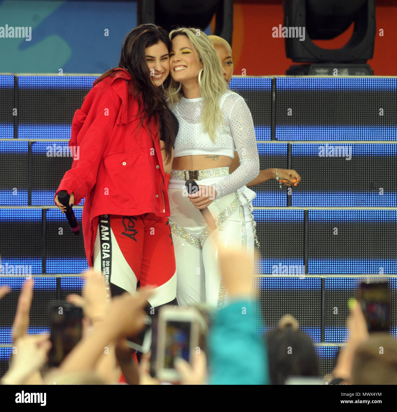 New York, USA. 1st June 2018. Recording artist Halsey performs during ...