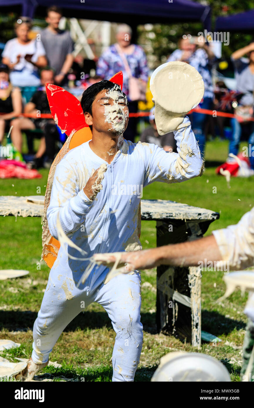 Custard pie throwing coxheath hi-res stock photography and images - Alamy