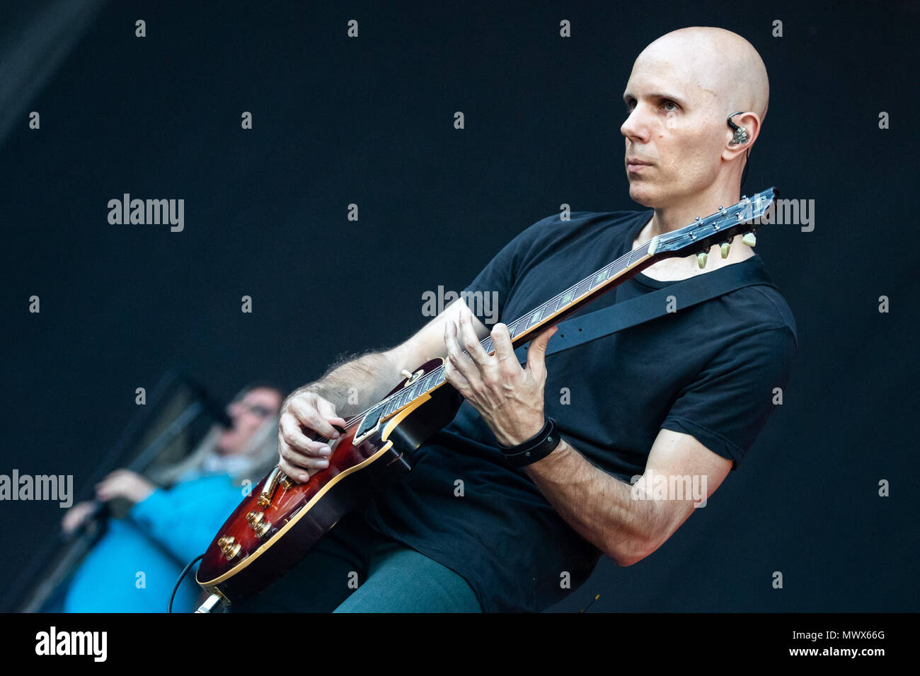 02 June 2018, Germany, Nuremberg: Billy Howerdel, guitarist with the US ...