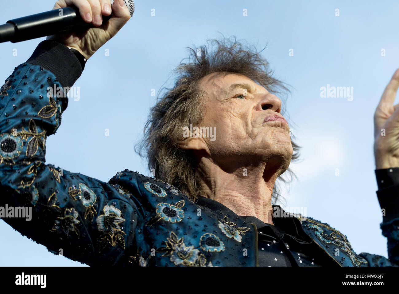 The Rolling Stones perform live on stage during the No Filter tour at The Ricoh Arena in ...