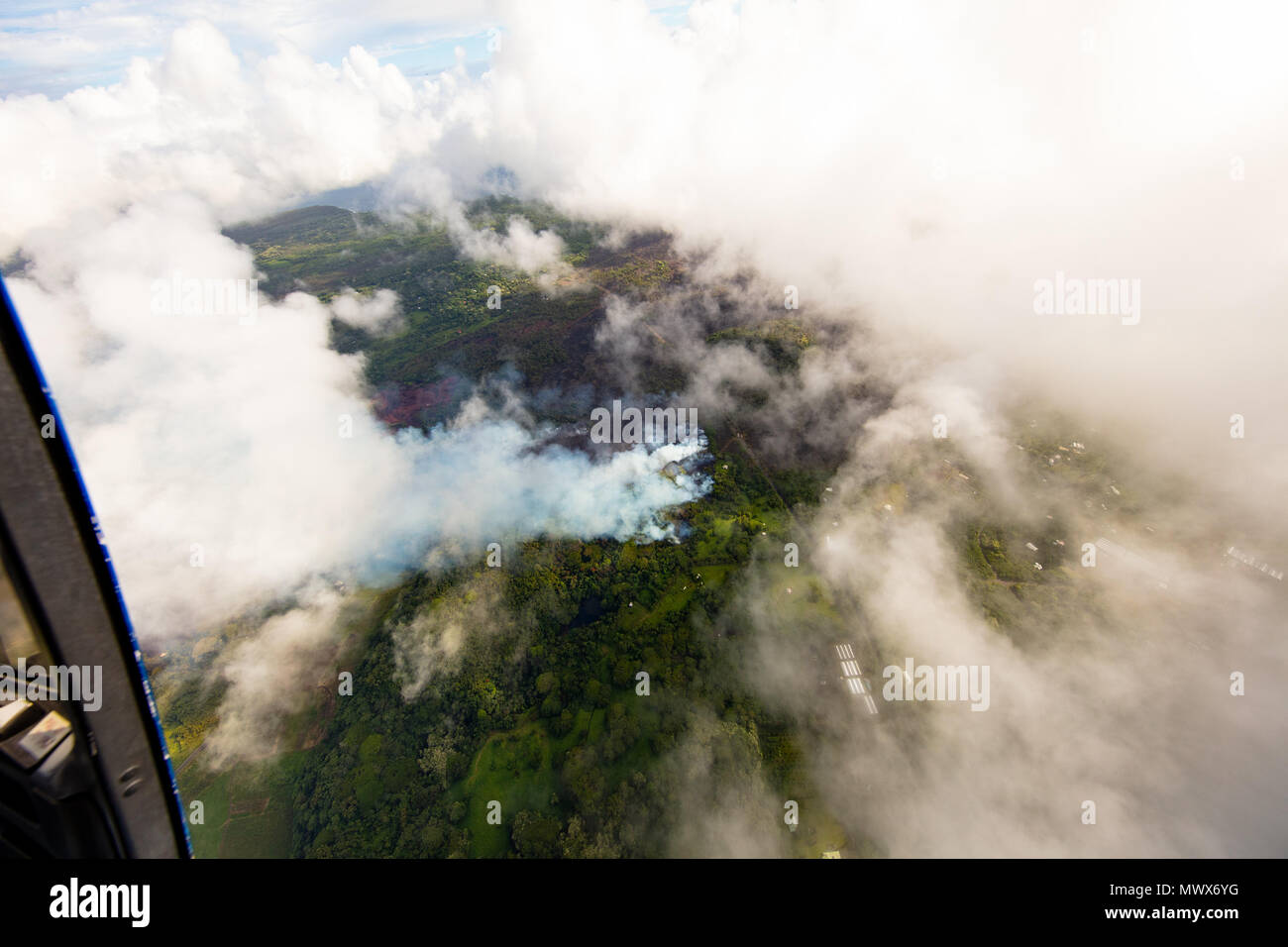 Aerial photography of live volcano hi-res stock photography and images ...