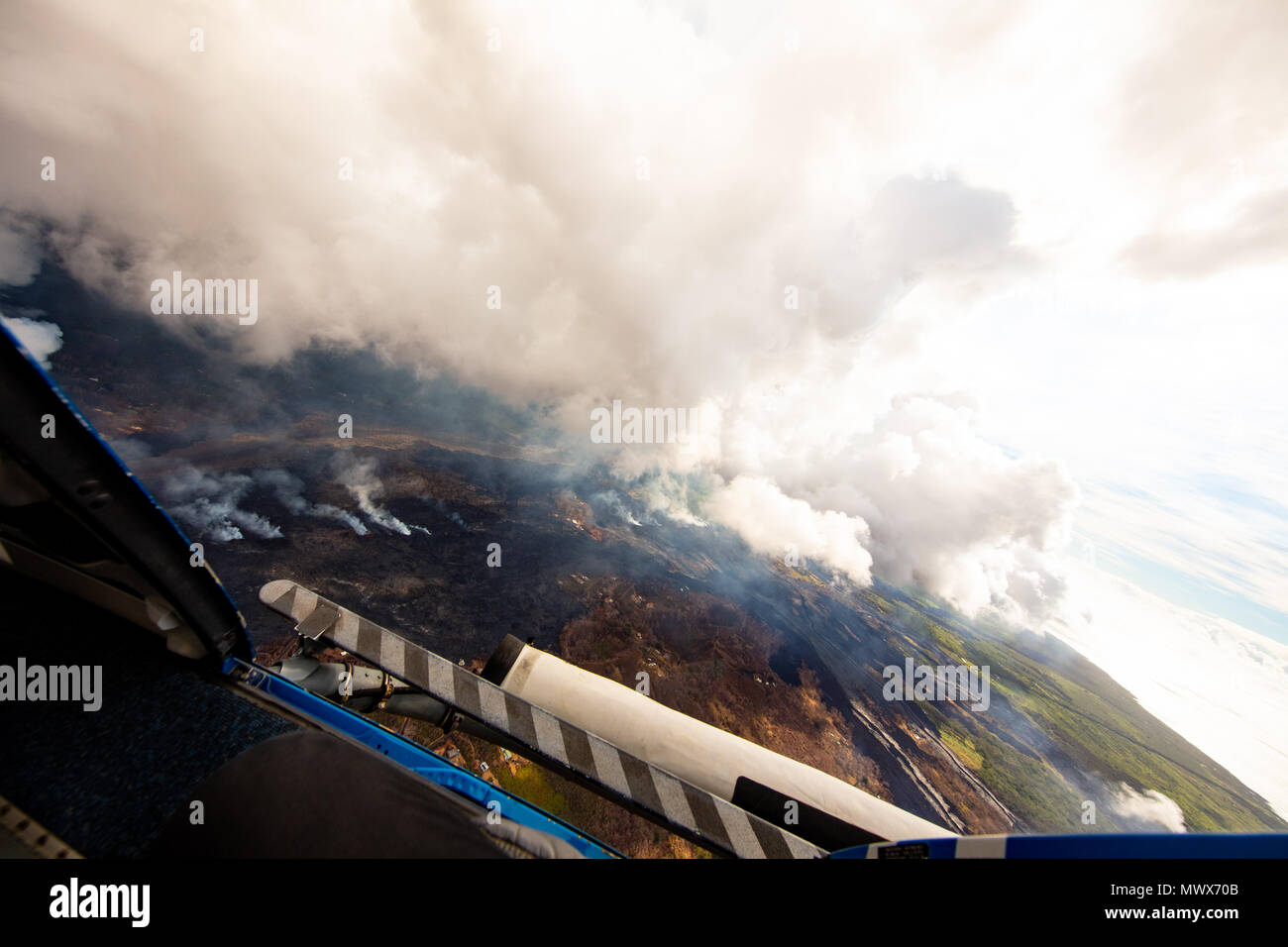 Aerial photography of live volcano hi-res stock photography and images ...