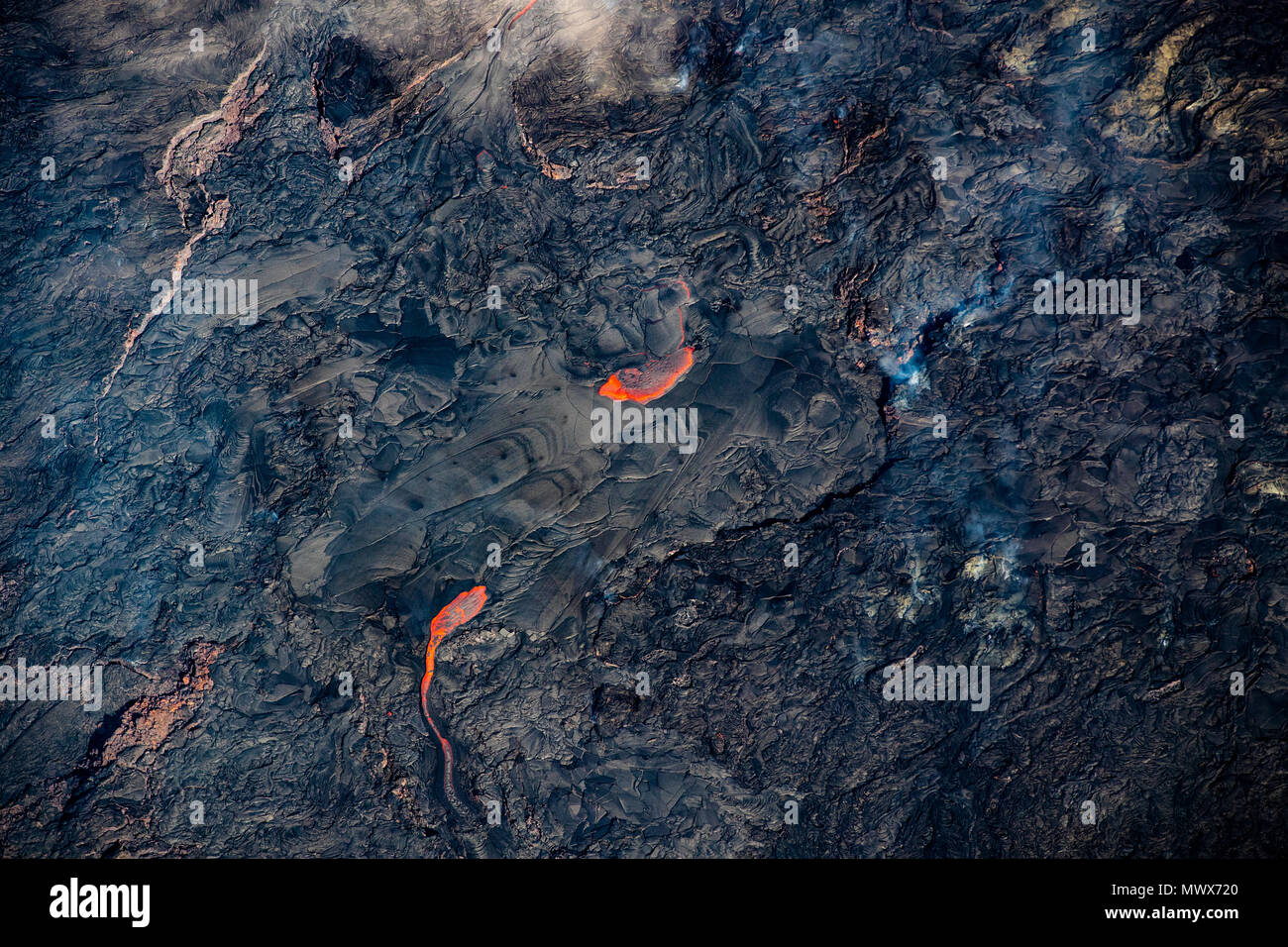 Pahoa, HI, USA. 2nd June, 2018. Lava Flows pictured at Hawaii's Kilauea ...
