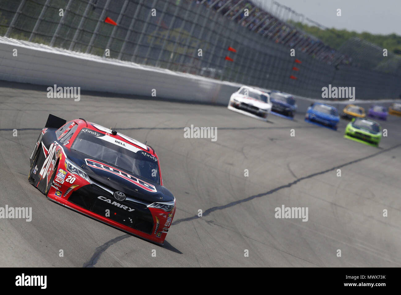Long Pond, Pennsylvania, USA. 2nd June, 2018. Christopher Bell (20 ...