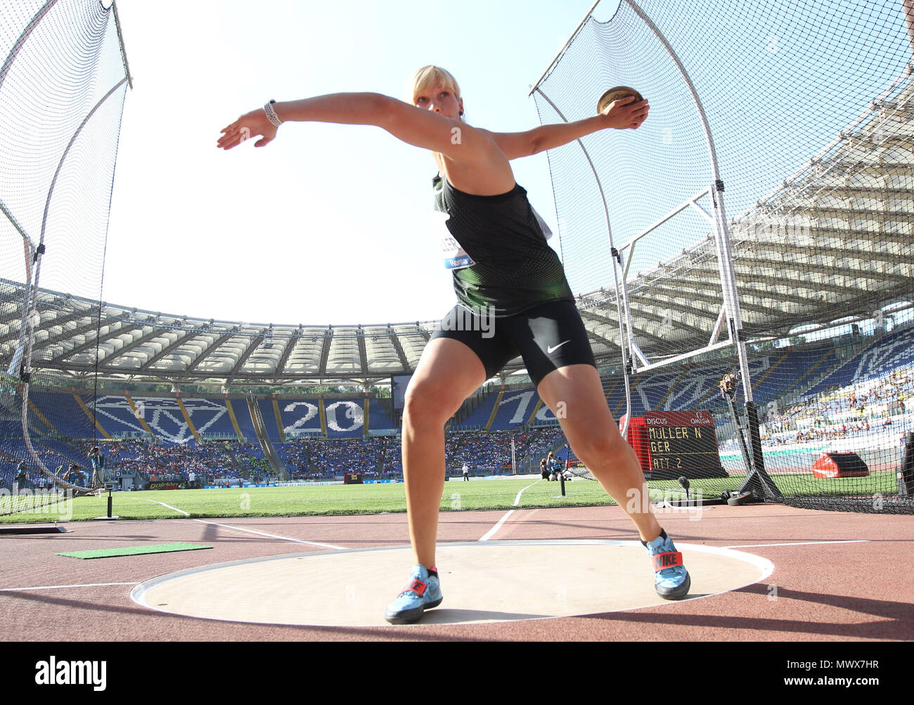 Rome, Italy. 31st May, 2018. Nadine Muller (GER) places places fifth in ...