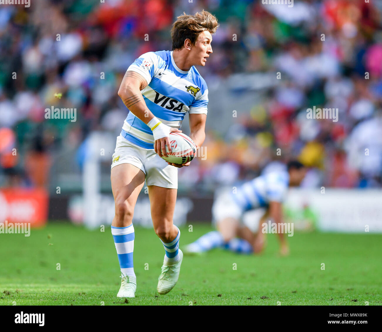 London, UK. 2nd Jun, 2018. Luciano Gonzalez in action during HSBC World ...