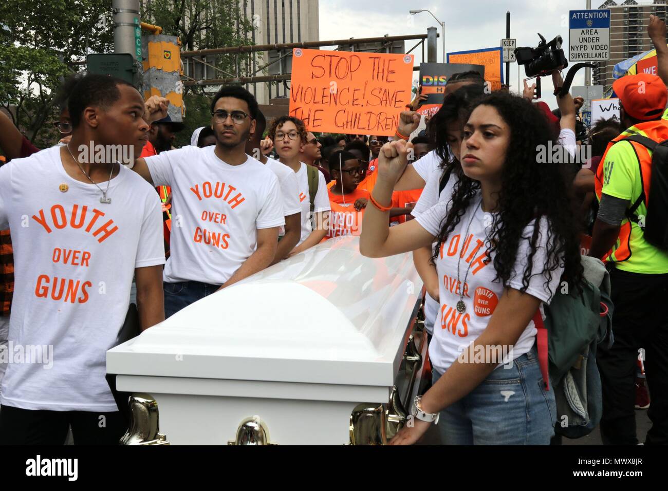 New York City, New York, USA. 2nd June, 2018. An Anti-gun march against ...