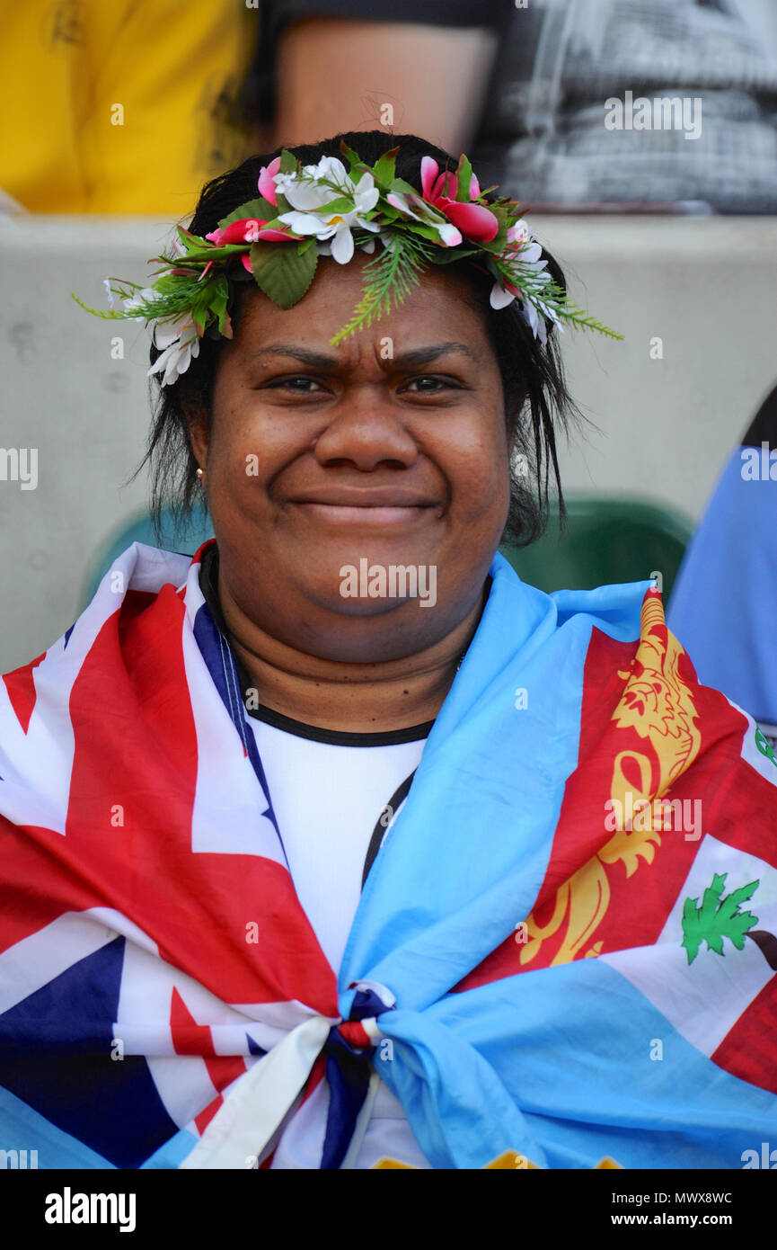 Fijian rugby fan hi-res stock photography and images - Alamy