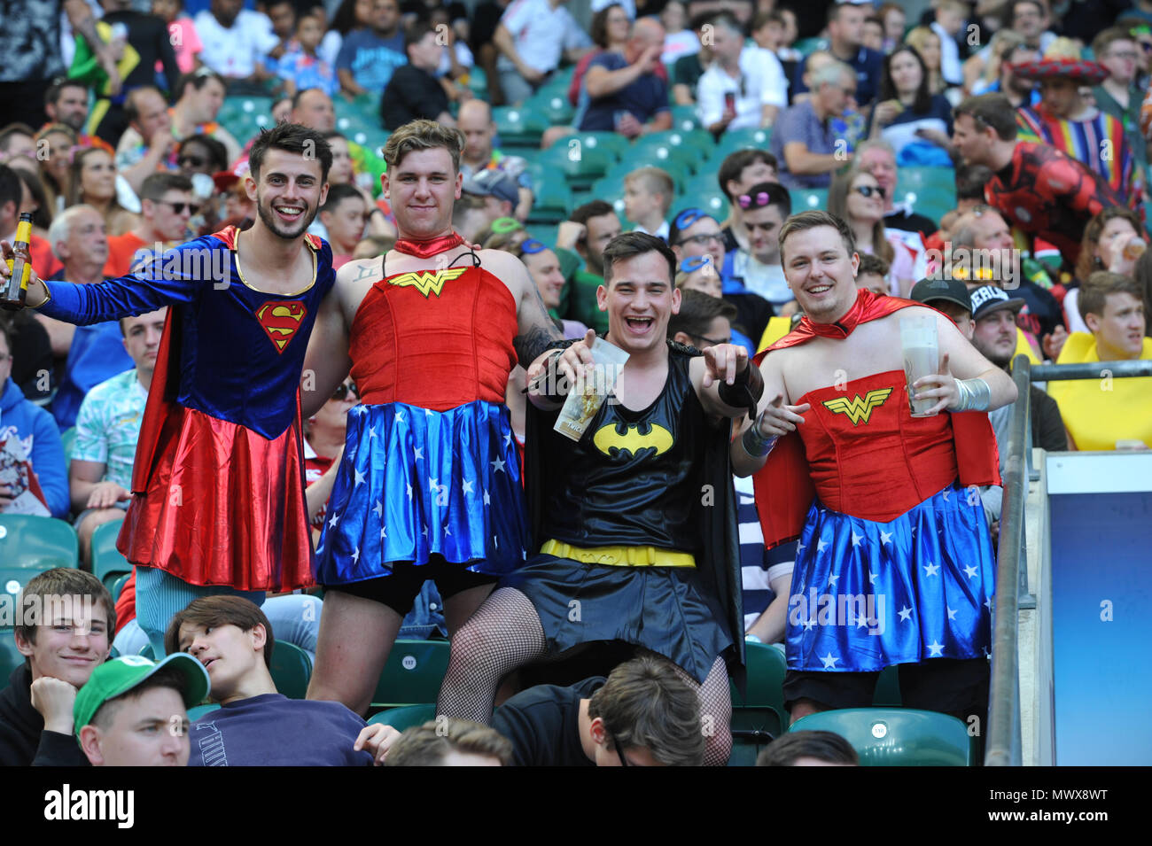 Rugby sevens fancy dress hi-res stock photography and images - Alamy