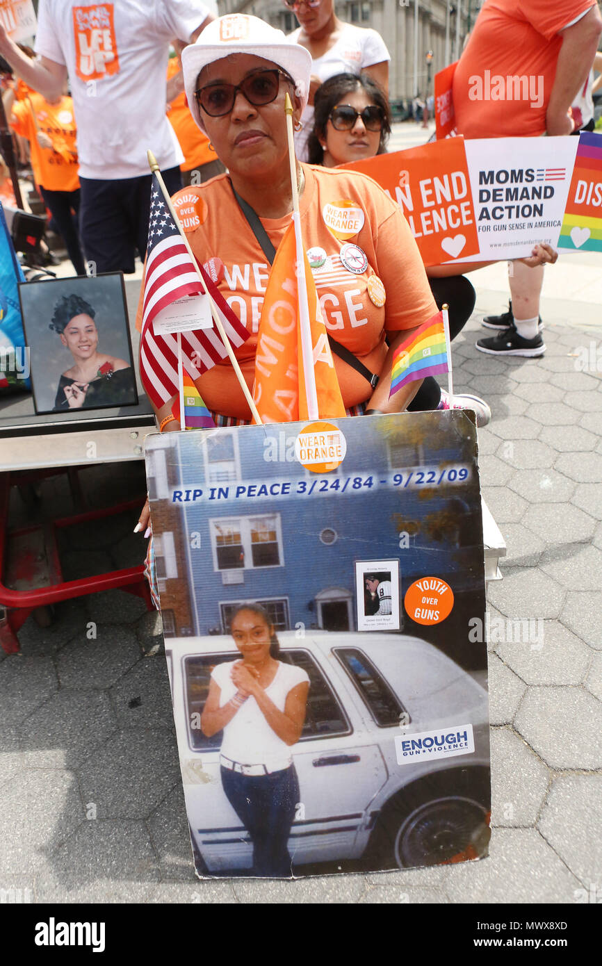 New York City, NY, USA. 2nd June, 2018. Thousands of youth gun control ...