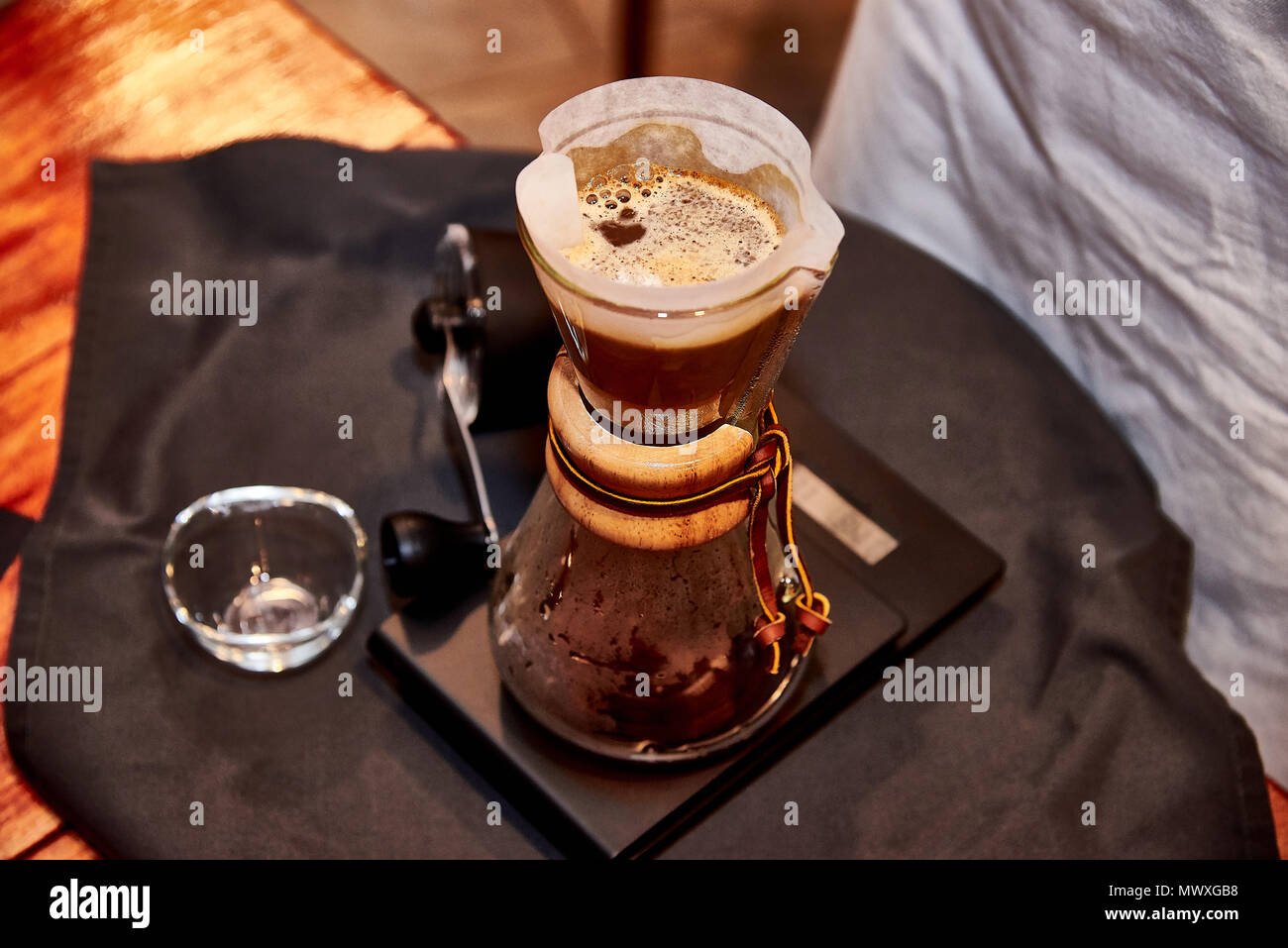 Process of preparation of coffee Stock Photo - Alamy