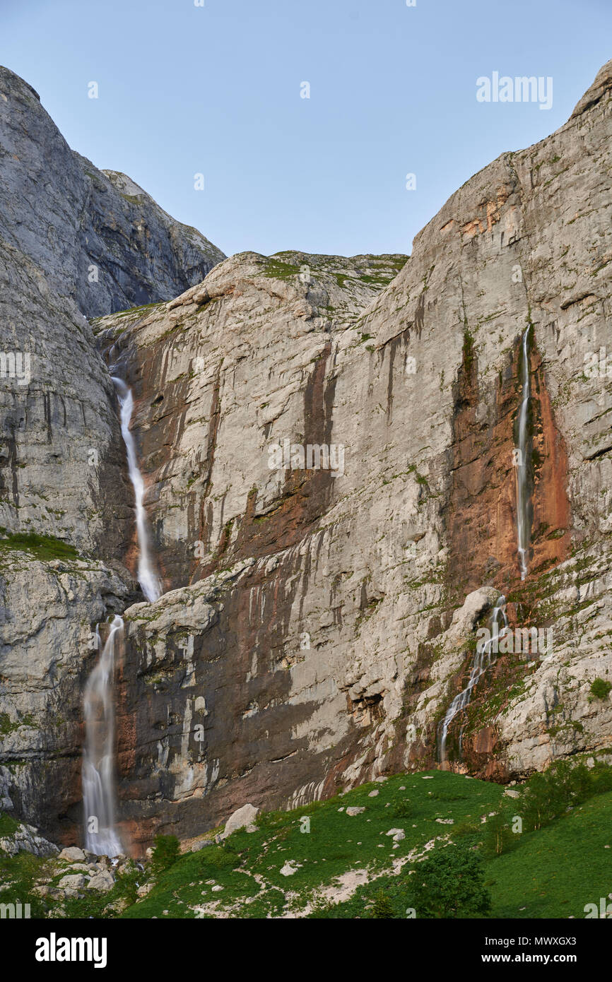 Pshekh's waterfalls are the highest waterfalls in Russia Stock Photo ...