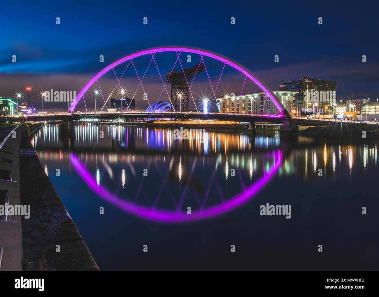 The Clyde Arc, River Clyde, Glasgow, Scotland, United Kingdom, Europe ...