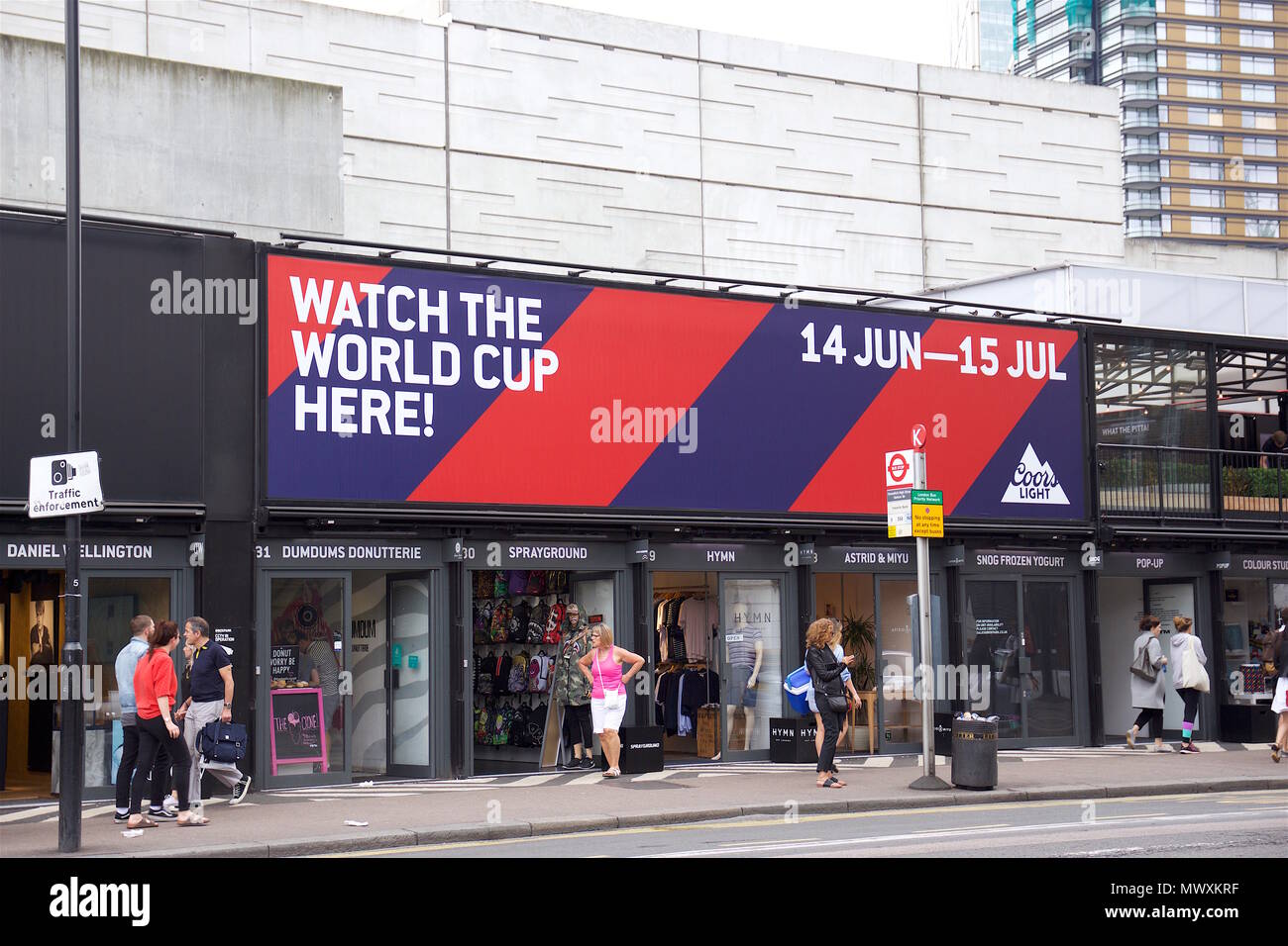 Boxpark shoreditch and football hi-res stock photography and images - Alamy