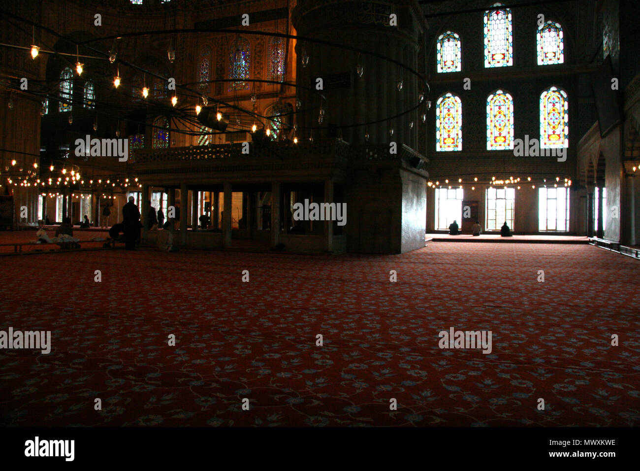 red mosque Istanbul outside view Stock Photo - Alamy