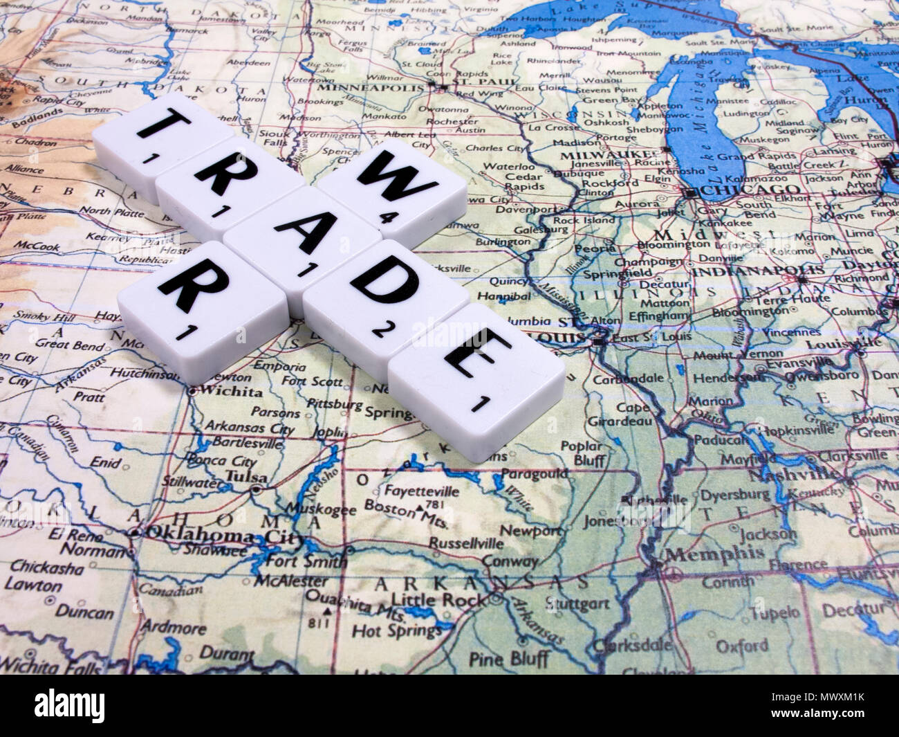 Tariffs world map hi-res stock photography and images - Alamy