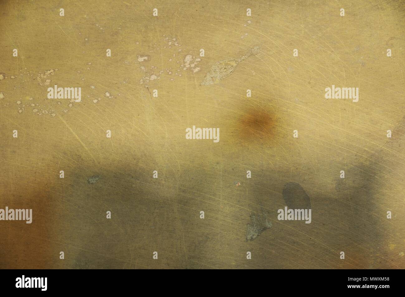 Scratched shiny leaf brass foil. Old metallic texture background Stock ...