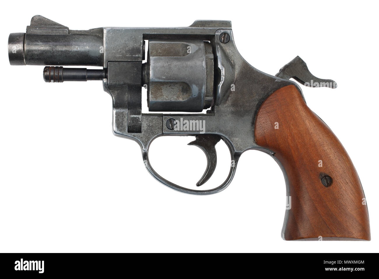 Revolver isolated on white Stock Photo - Alamy