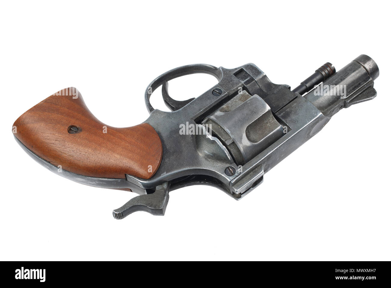 Revolver isolated on white Stock Photo - Alamy