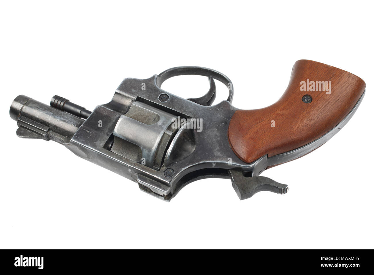 Revolver isolated on white Stock Photo - Alamy