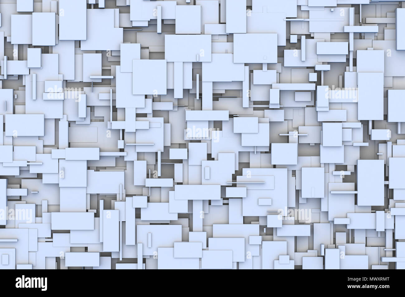 Abstract Black And White Or Gray 3d Geometric Irregular And Random