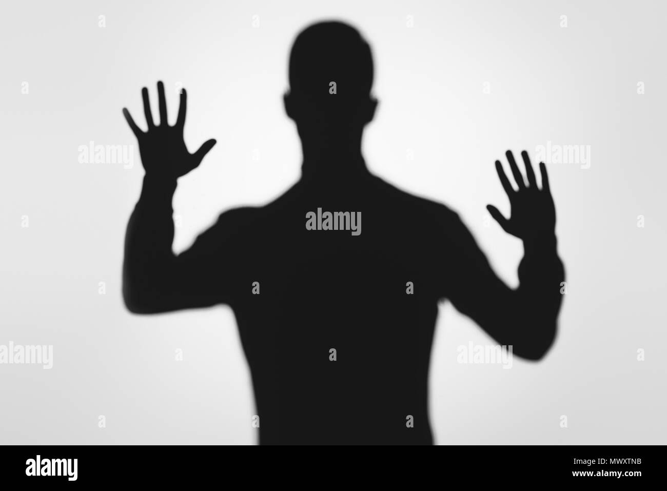 Raising Hands Black and White Stock Photos & Images - Alamy