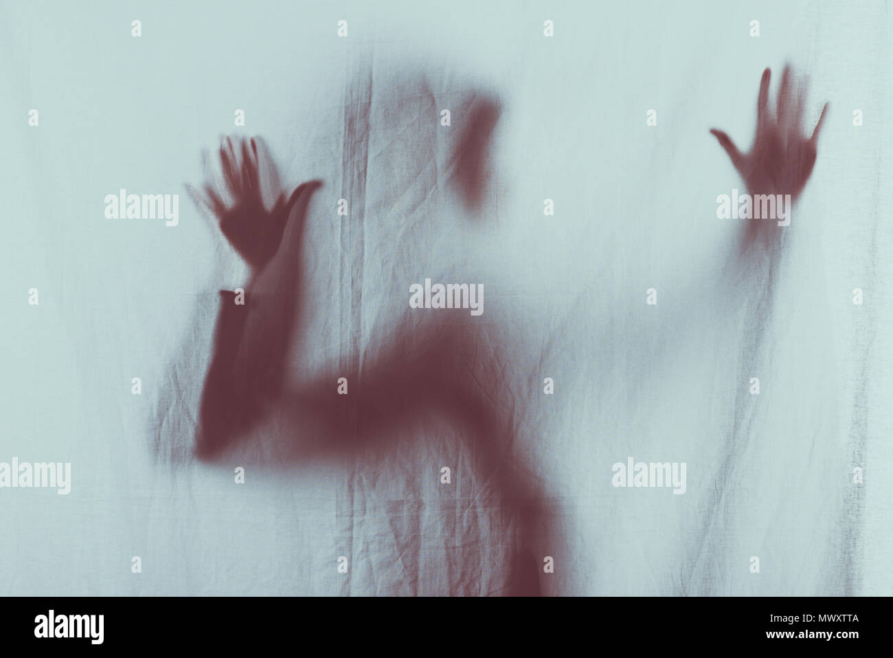 Hands touching silhouette hi-res stock photography and images - Alamy