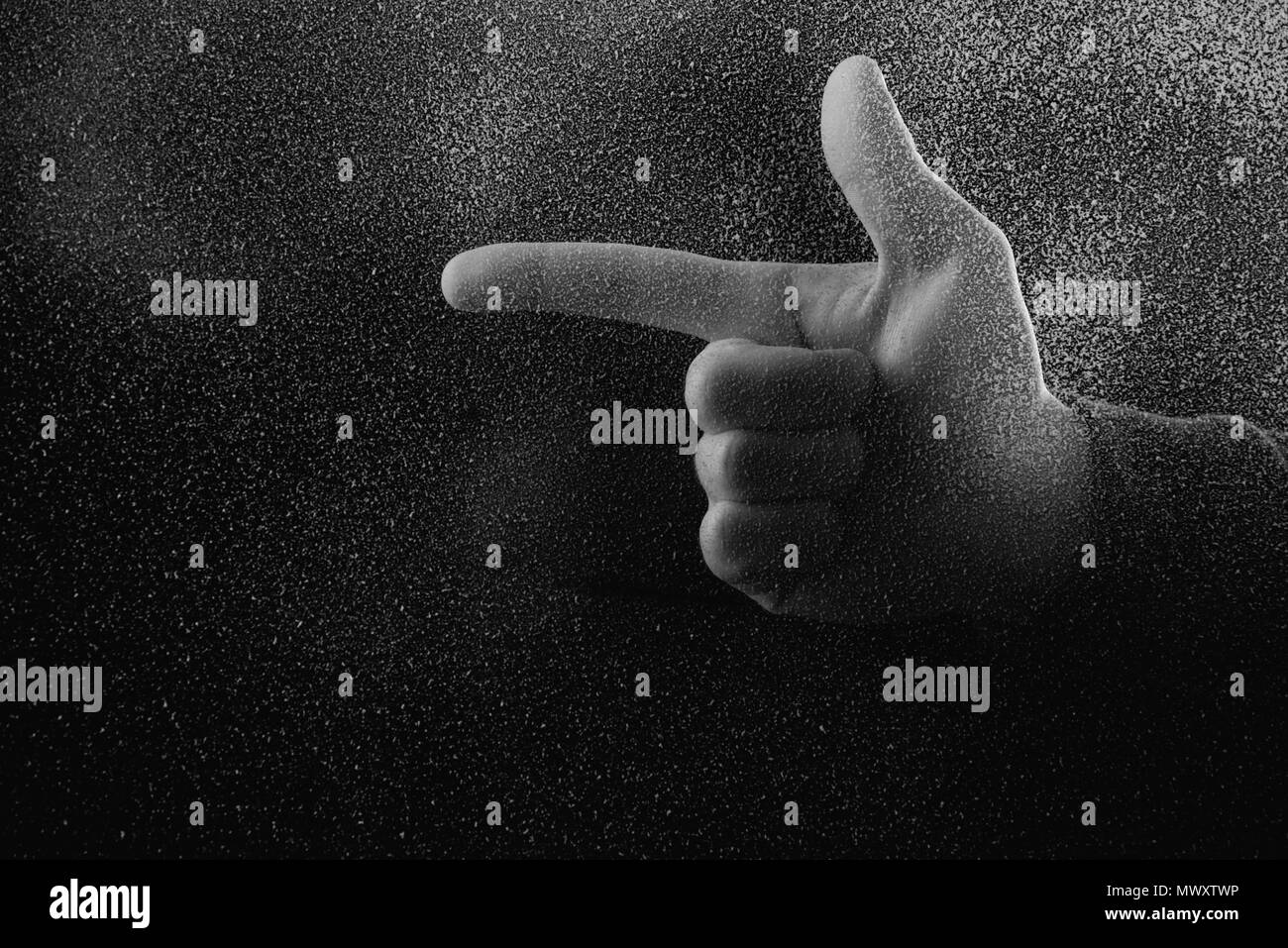 Finger pointing Black and White Stock Photos & Images - Alamy