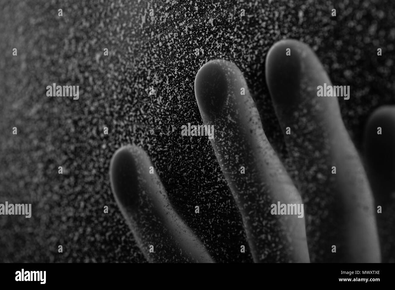 Fingers touching Black and White Stock Photos & Images - Alamy
