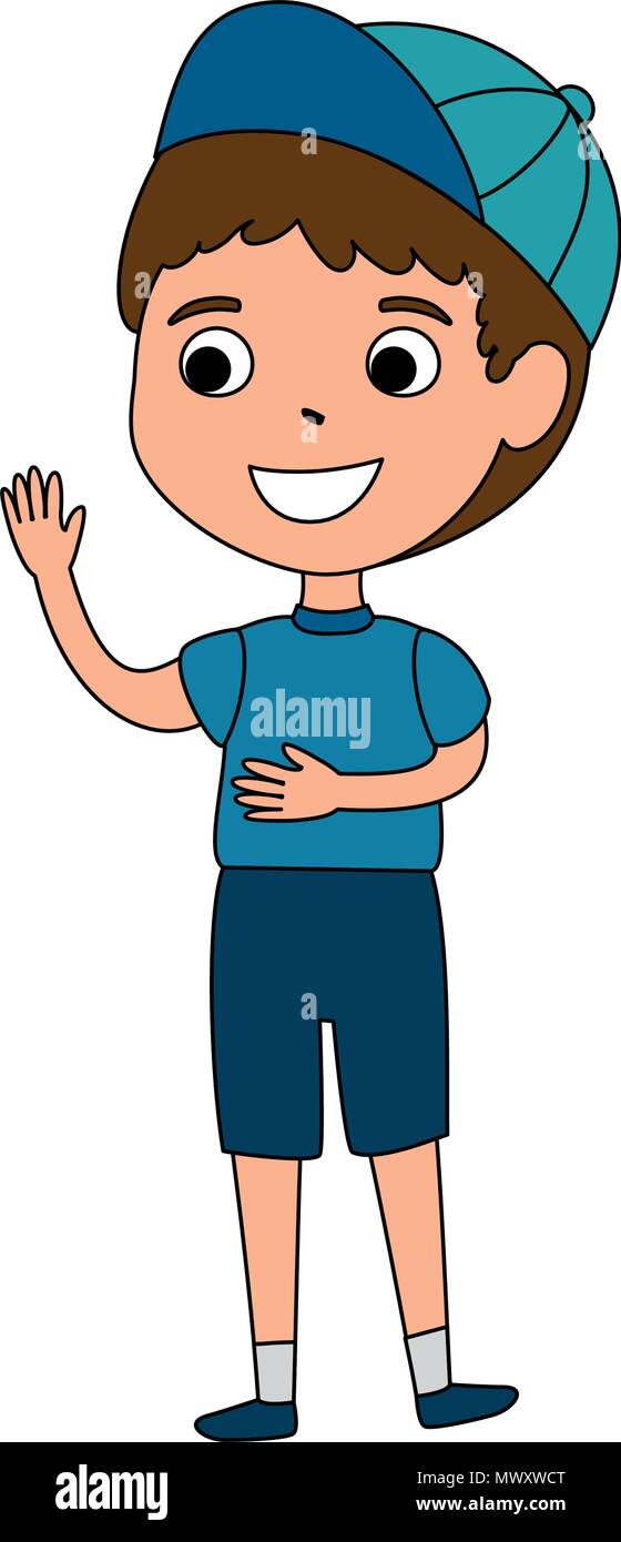 little boy son character vector illustration design Stock Vector Image ...
