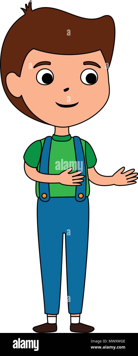 little boy son character vector illustration design Stock Vector Image ...