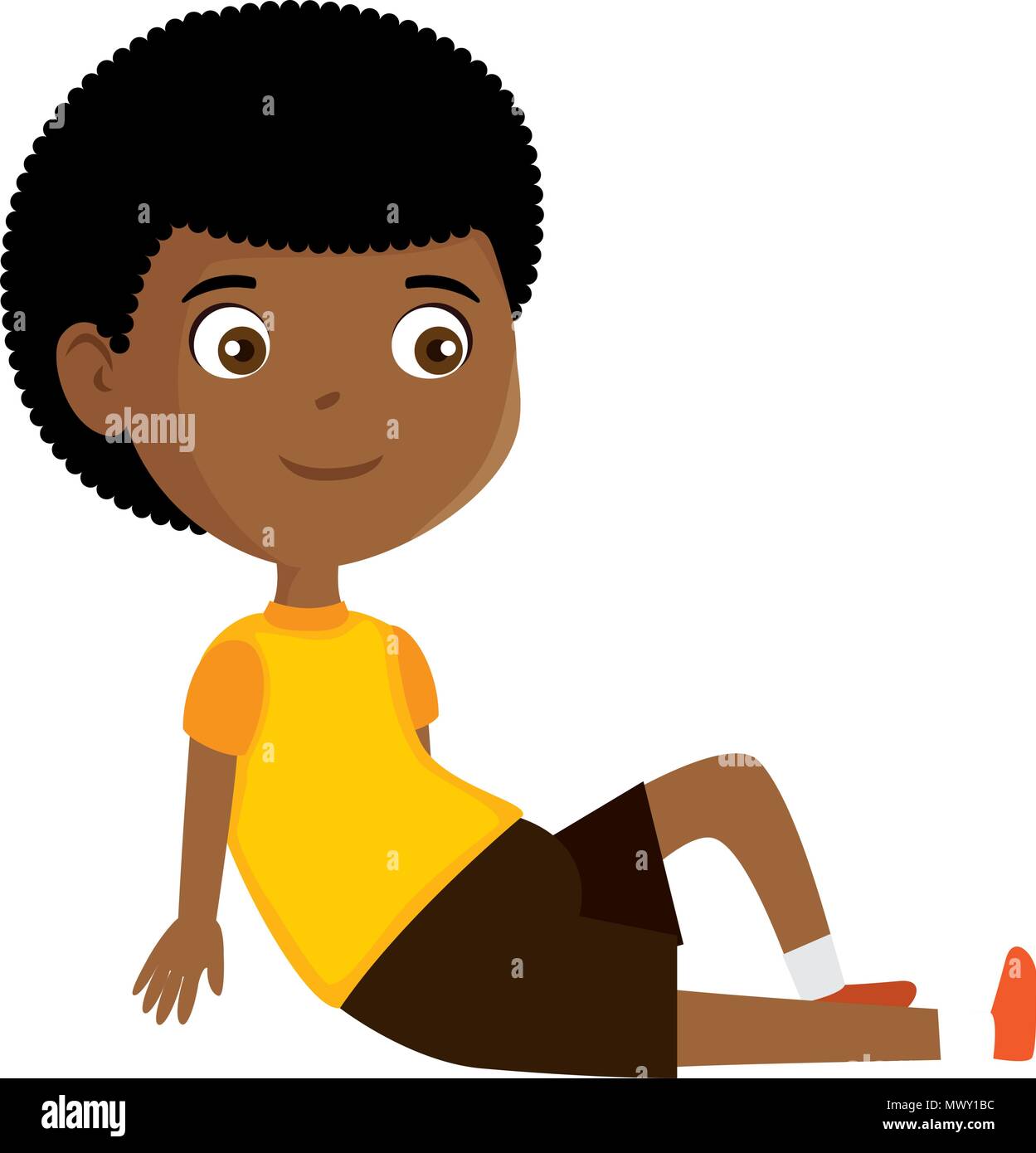 little boy black character Stock Vector Image & Art - Alamy
