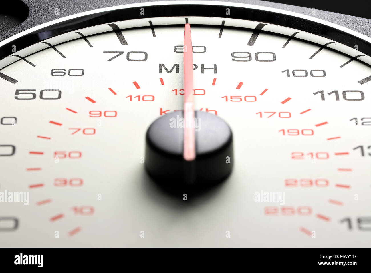 speedometer at 80 MPH Stock Photo - Alamy