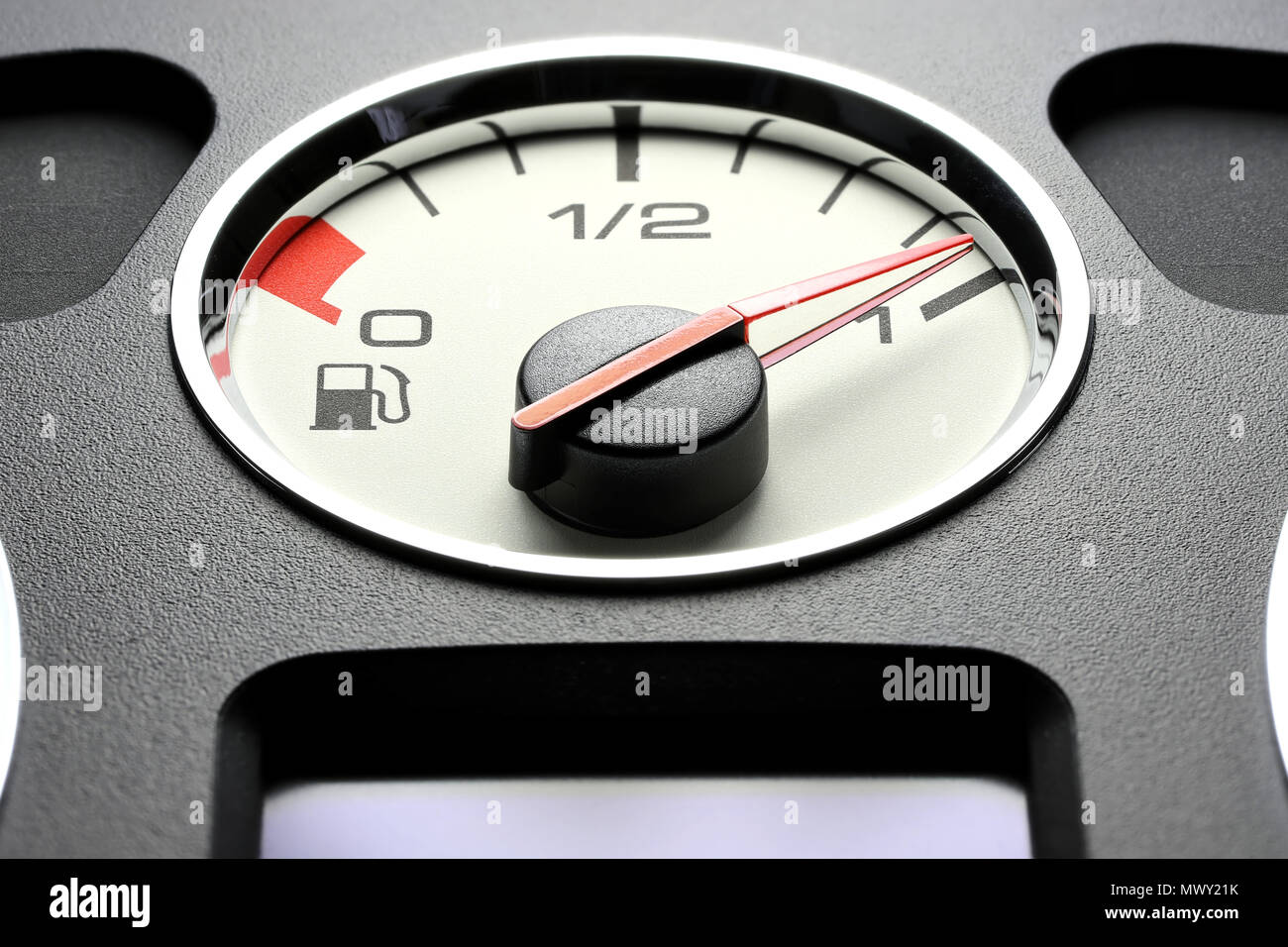 fuel gauge in car dashboard - full Stock Photo - Alamy