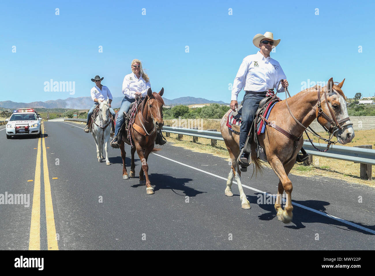 The Provost Marshall Office escorted riders during Camp Pendleton's ...